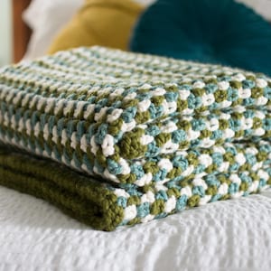 CROCHET PATTERN & Photo Tutorial / Modern Crochet Blanket / the Chunky ...