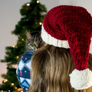 Christmas Crochet Santa Elf Hat Pattern / Adult Child Size / Pdf ...