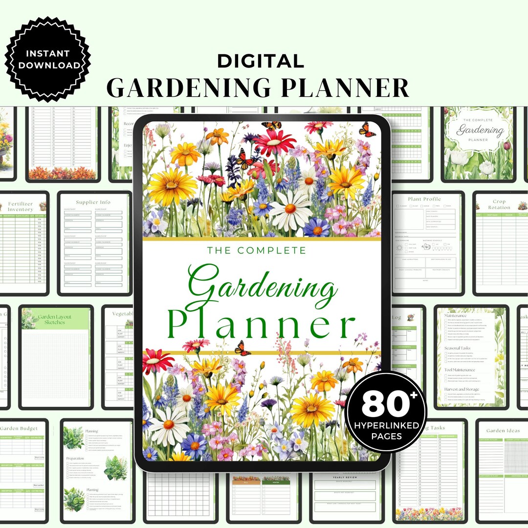 Digital Garden Planner |garden Journal |homesteading Planner |garden ...