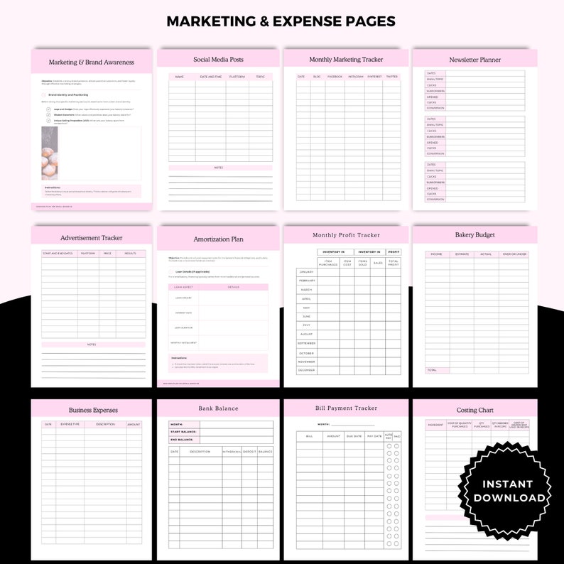 Home Bakery Business | Bakery Shop Planner | Startup Business Plan ...
