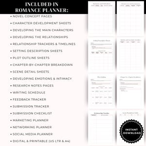 Romantasy Novel Writing Workbook Bundle, World Building Templates ...