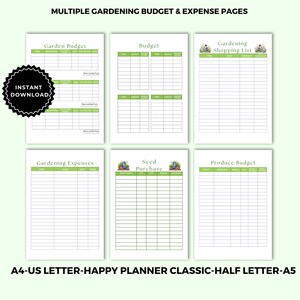 Printable Garden Planner |garden Organizer | Square Foot Garden Planner ...