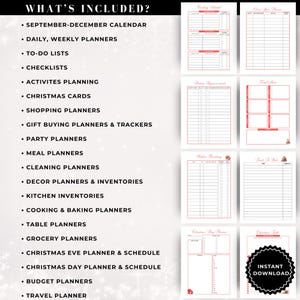 Digital Christmas Planner | Christmas to Do List | Holiday Planner ...