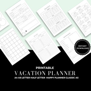 Family Vacation Planner | Travel Planner Printable | Trip Planning ...