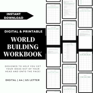 Editable World Building Workbook Historical Fiction Planner World ...