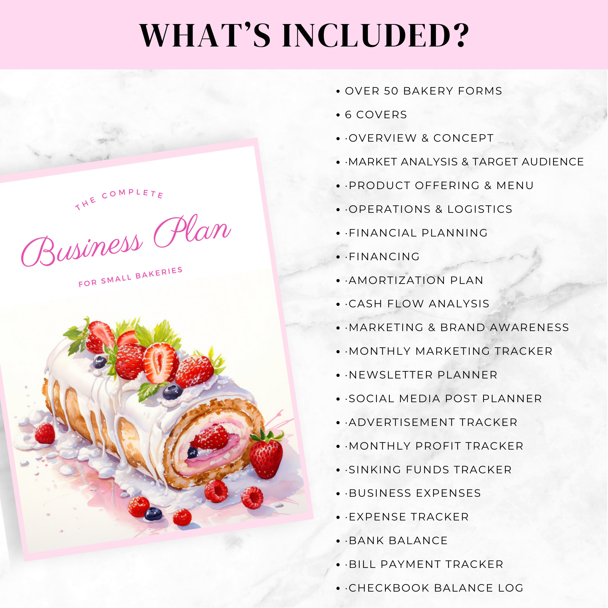 Home Bakery Business Bakery Shop Planner Startup Business Plan Template ...