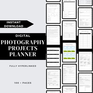 Editable Digital Photography Planner, Projects Planner PDF, Photography ...