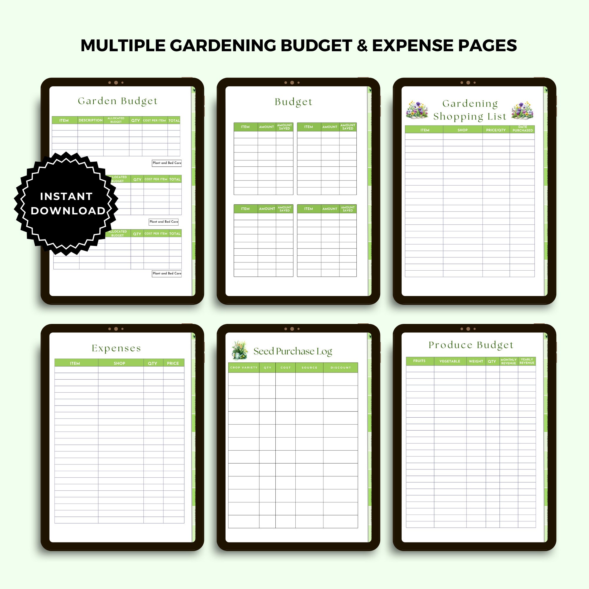 Digital Garden Planner garden Journal homesteading Planner garden ...