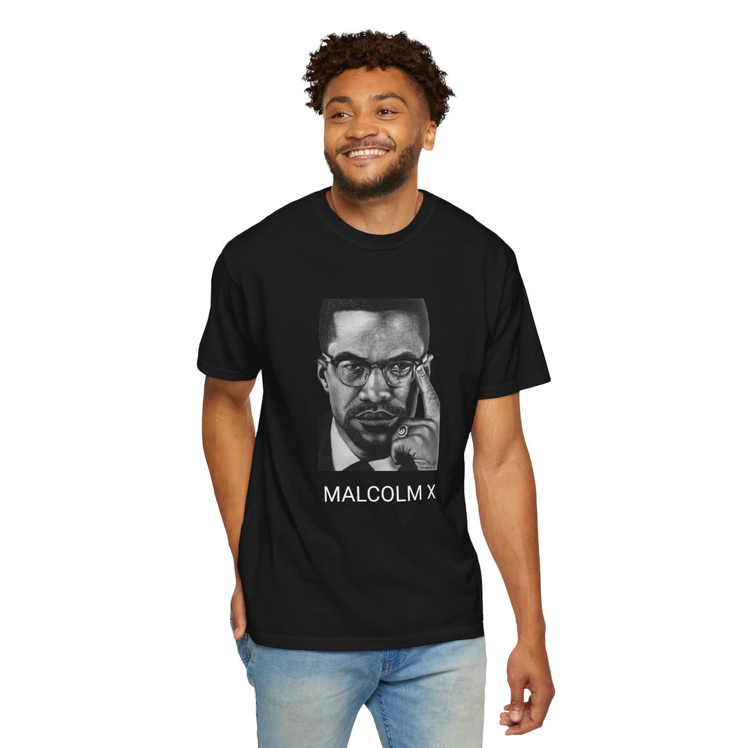 Black History Tee, Malcolm X Shirt, Unisex T-shirt, February Tee, Short ...