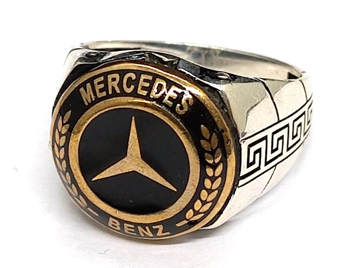 Fancy Ring/925 Sterling Silver Ring/mercede BENZ Ring/fine Silver Ring ...