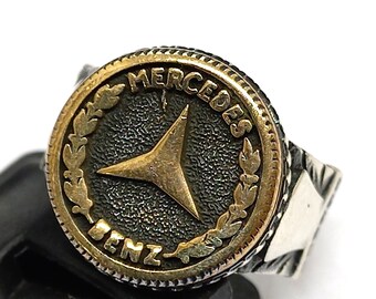 Fancy Ring/925 Sterling Silver Ring/mercede BENZ Ring/fine Silver Ring ...