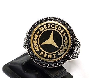 Fancy Ring/925 Sterling Silver Ring/mercede BENZ Ring/fine Silver Ring ...