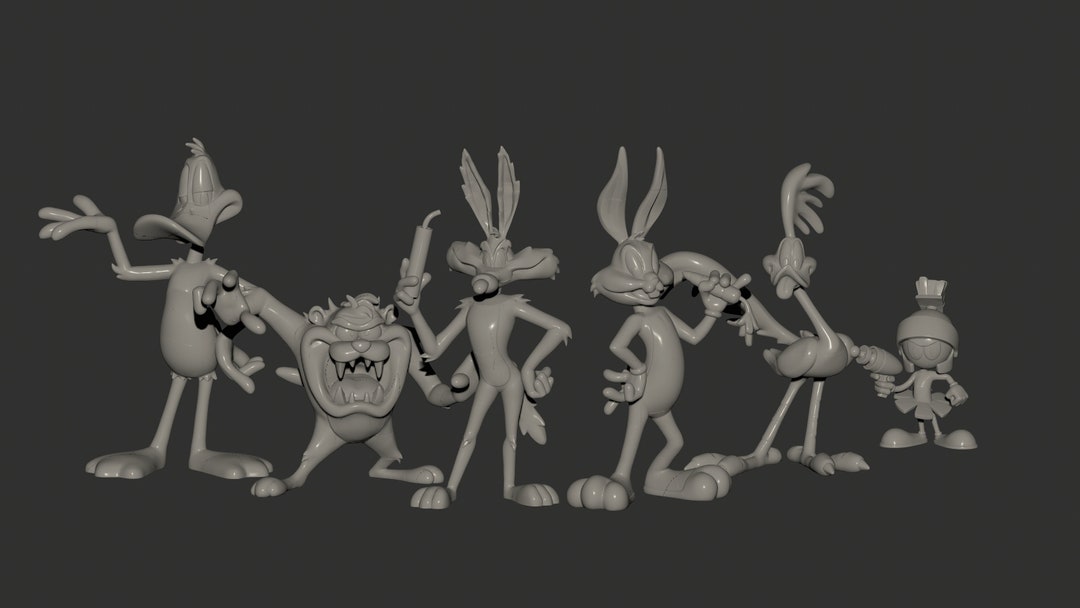 3D STL File Set Looney Tunes Cartoon Characters, High-res Printable ...