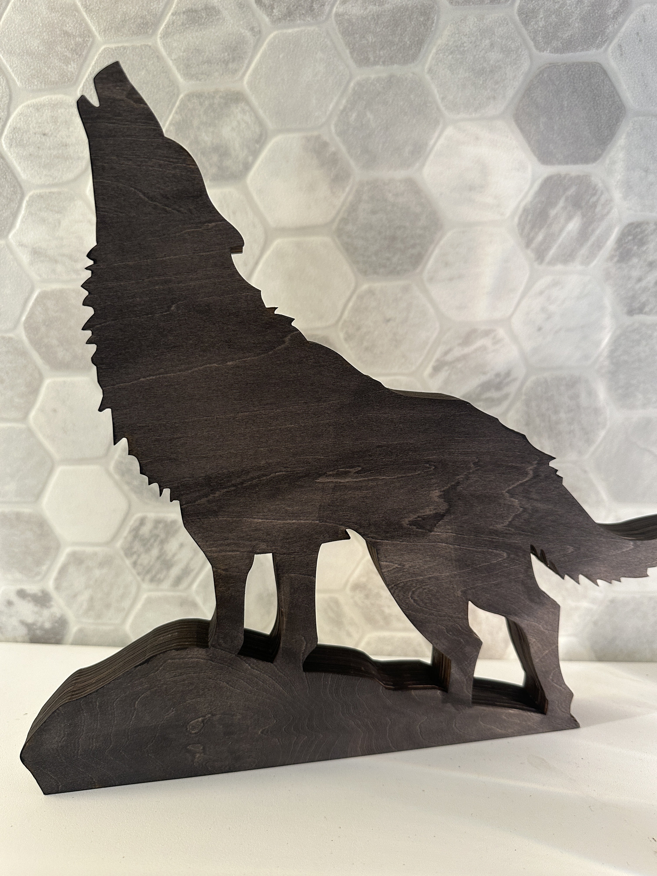Howling Wolf 3D Layered Art - Etsy