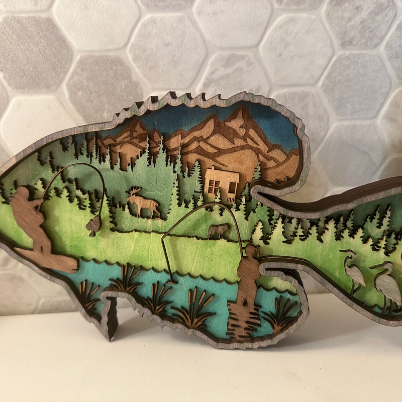 Wood Art Native Fish - Etsy