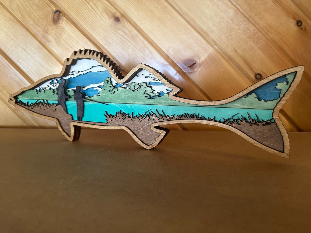 Walleye Fish 3D Wood Decor - Etsy