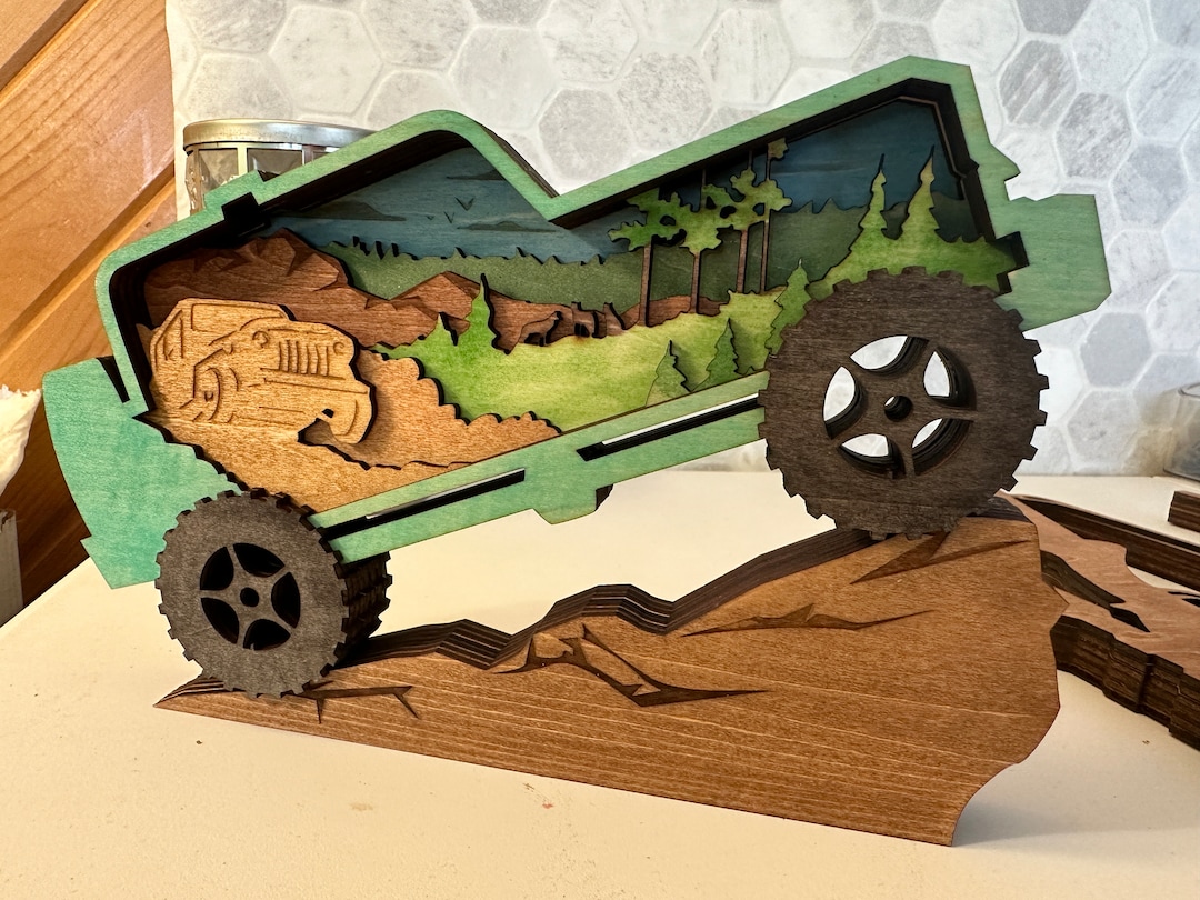 Off Road Truckin 3D Layered Wood Art - Etsy