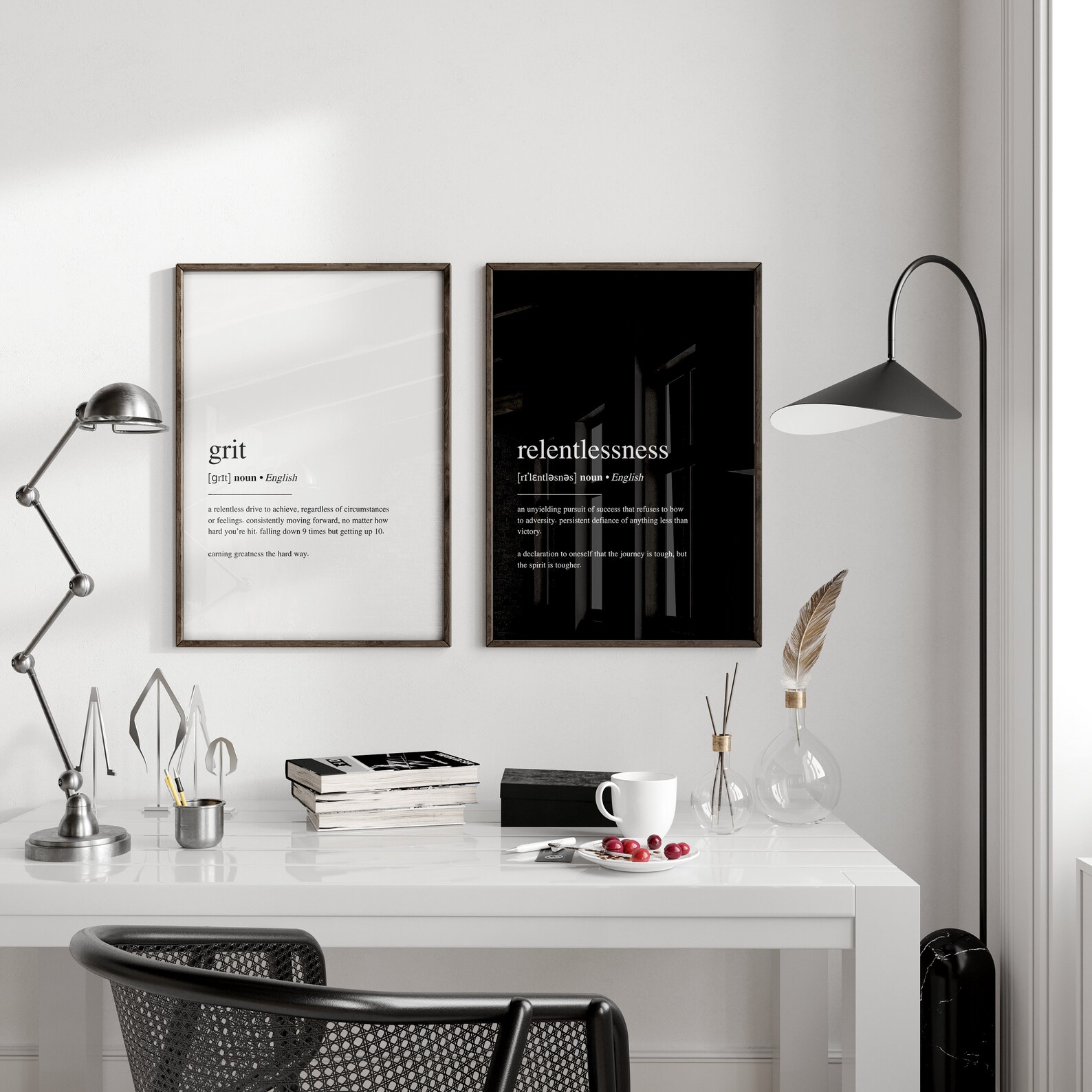 Relentlessness Definition Motivational Poster | Inspirational Quote ...