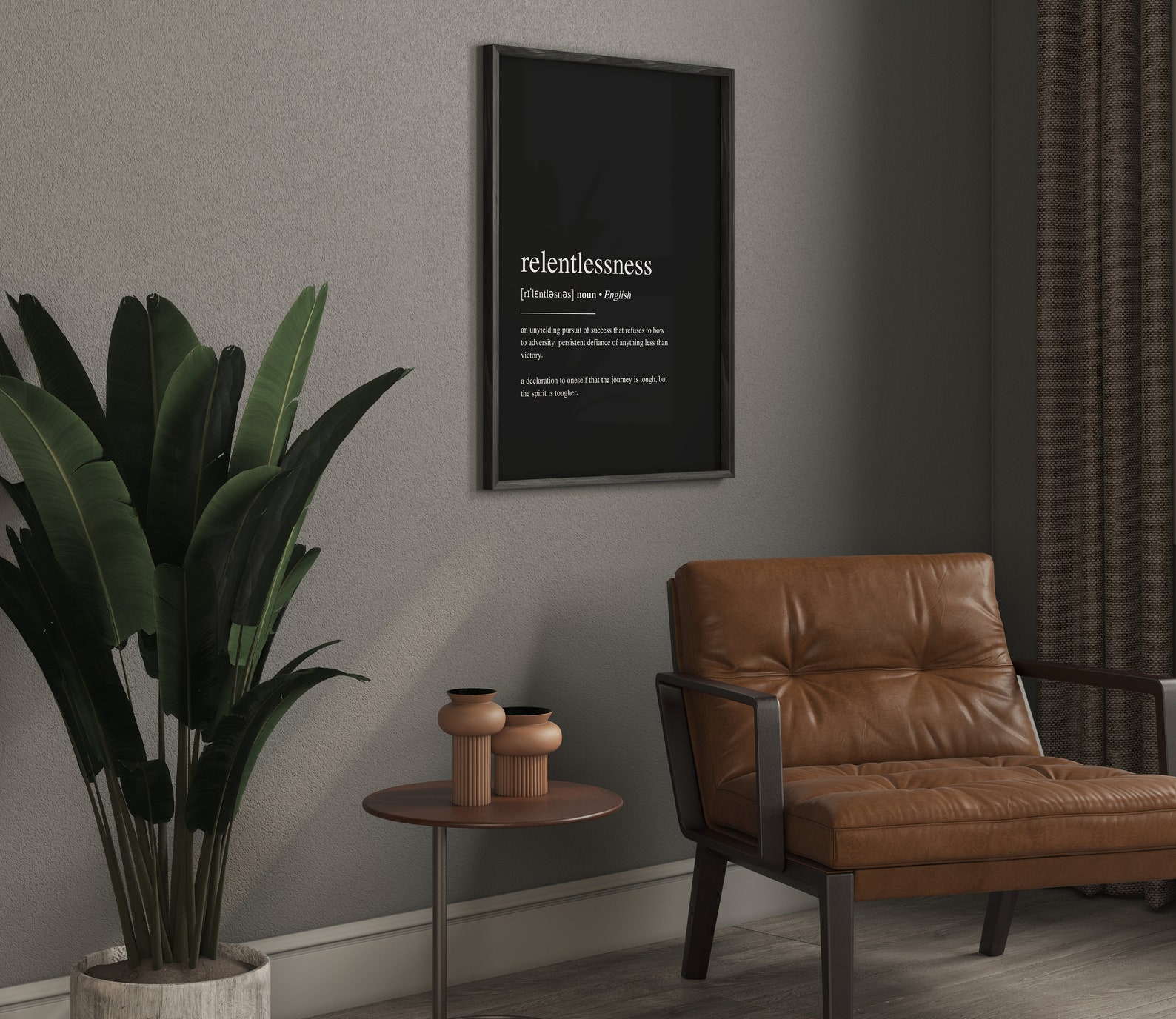 Relentlessness Definition Motivational Poster | Inspirational Quote ...