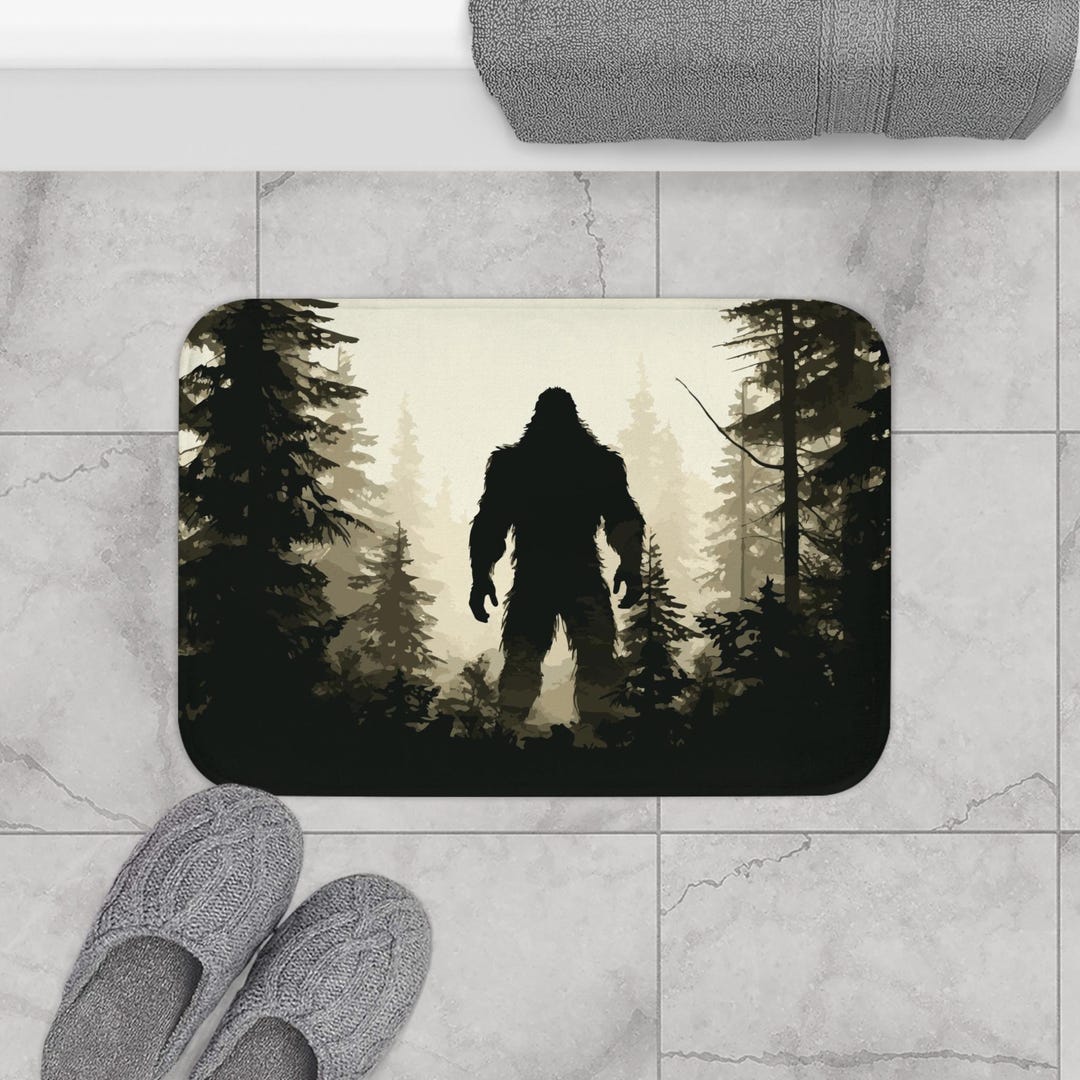 Bigfoot, Sasquatch, Bigfoot Gifts, Bath Mat - Etsy