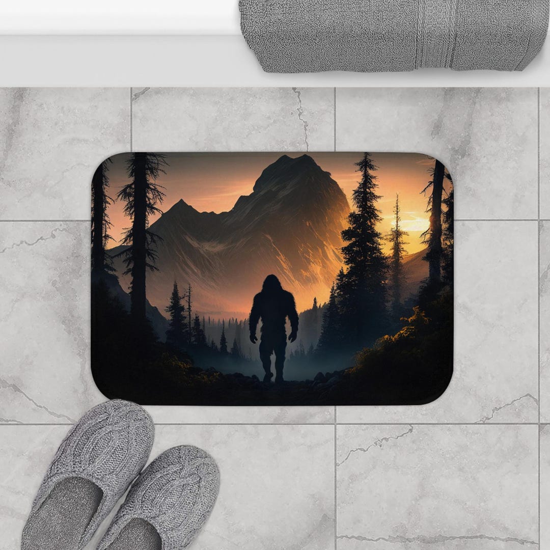 Bigfoot, Sasquatch, Bigfoot Gift, Bigfoot Bath Mat - Etsy