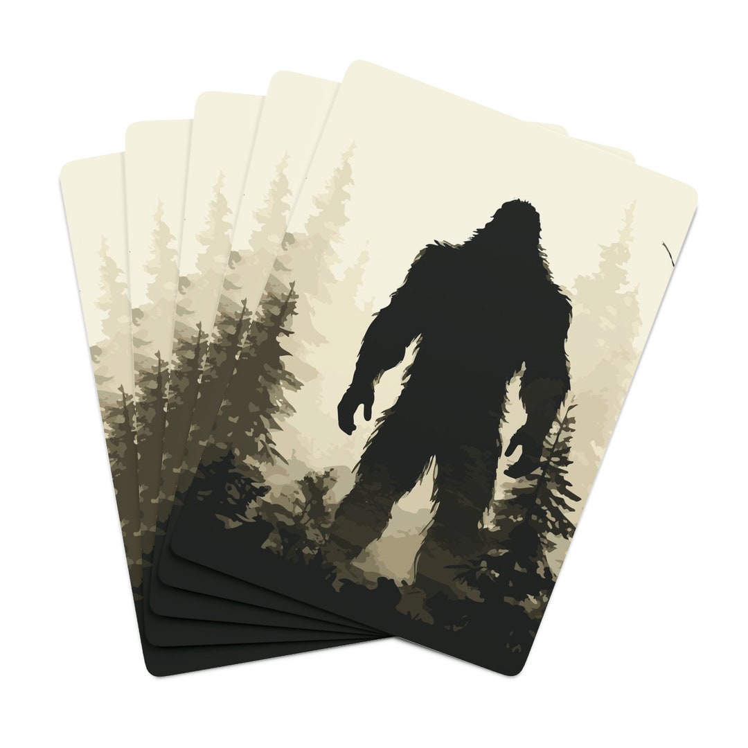 Bigfoot Poker Cards, Bigfoot Cards, Bigfoot Gifts, Bigfoot Gift ...