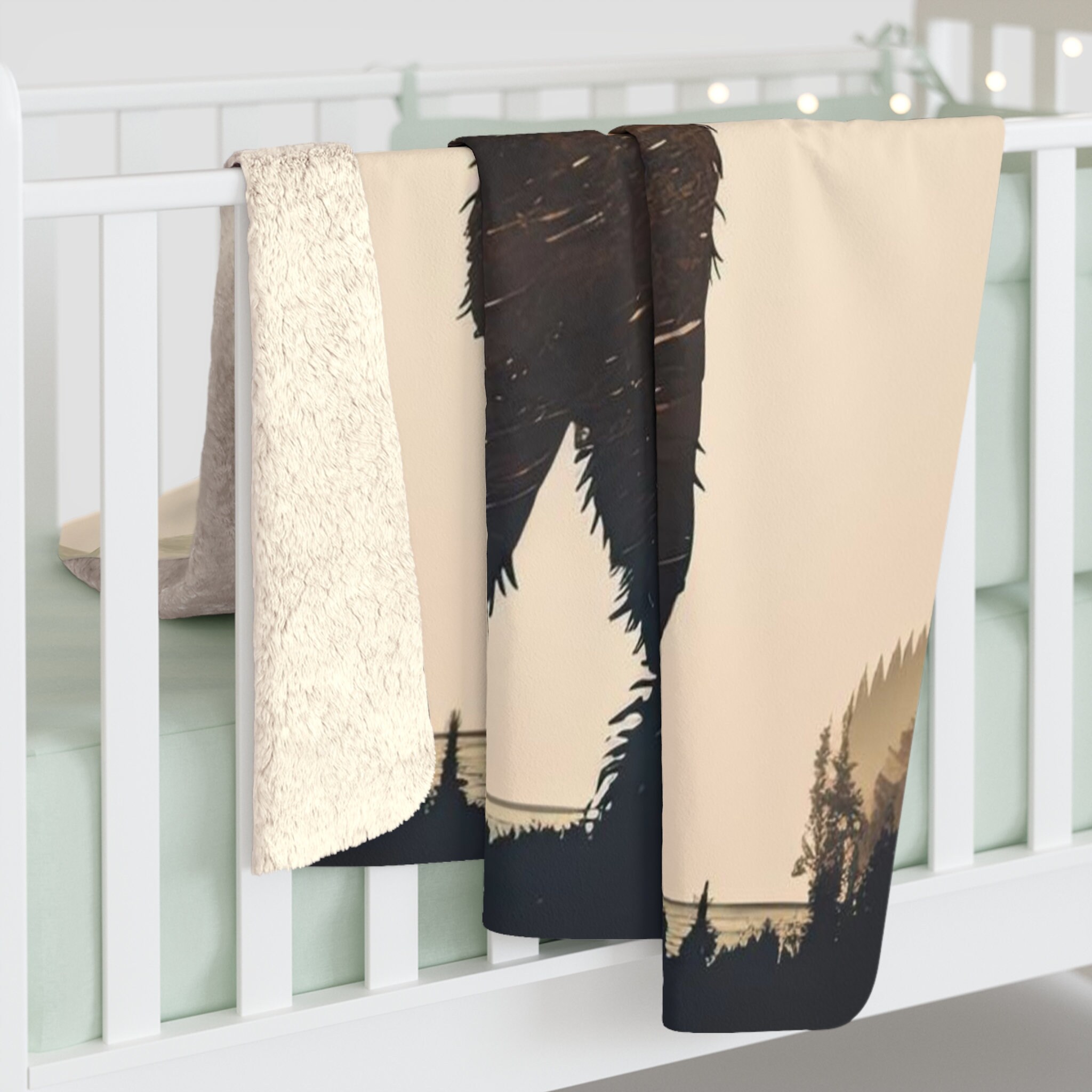 Bigfoot, Sasquatch, Bigfoot Blanket, Bigfoot Gifts, Sherpa Fleece ...