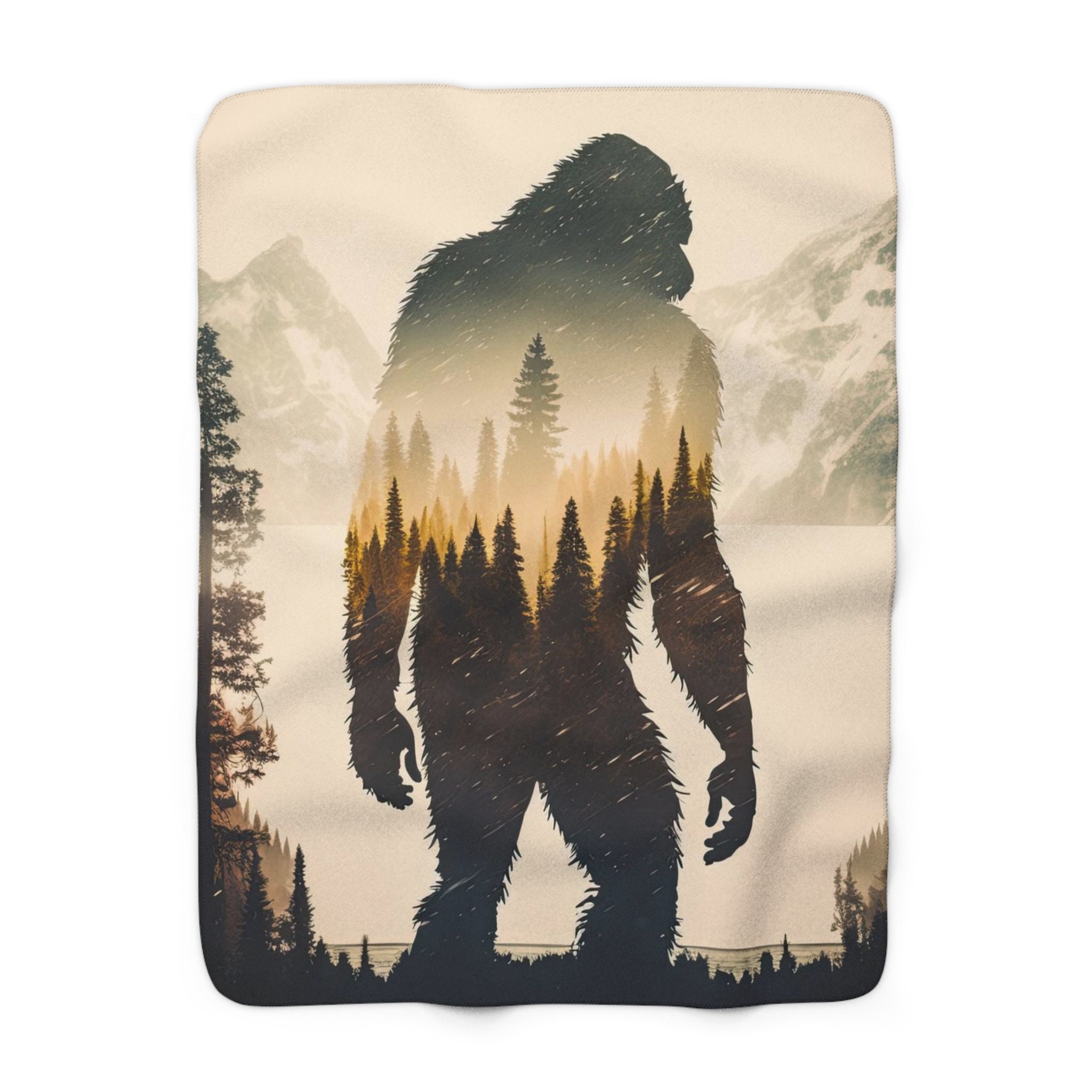 Bigfoot, Sasquatch, Bigfoot Blanket, Bigfoot Gifts, Sherpa Fleece ...