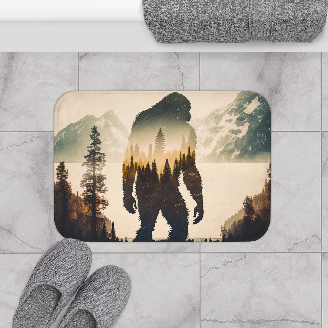 Bigfoot, Sasquatch, Bigfoot Gifts, Bath Mat - Etsy