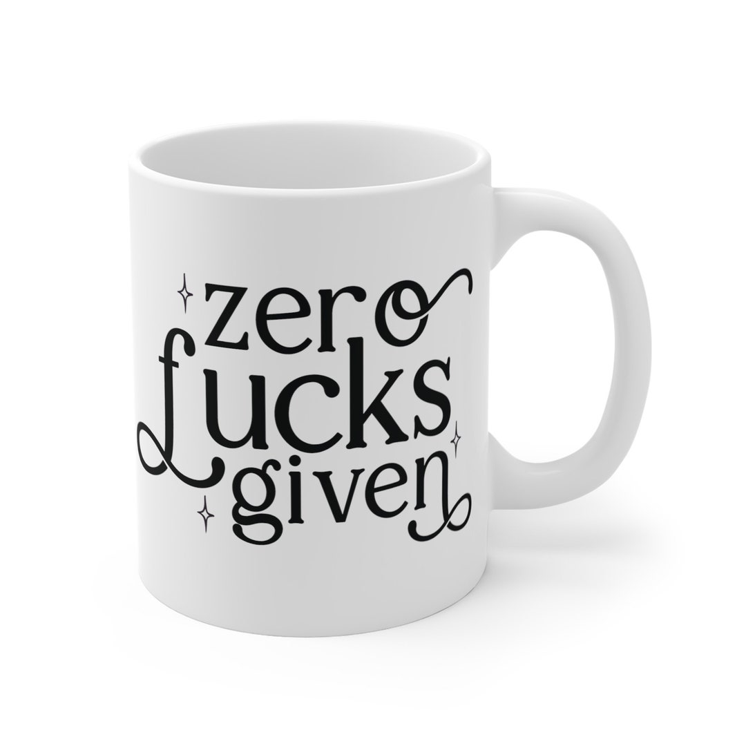 ZERO FUCK GIVEN - Etsy