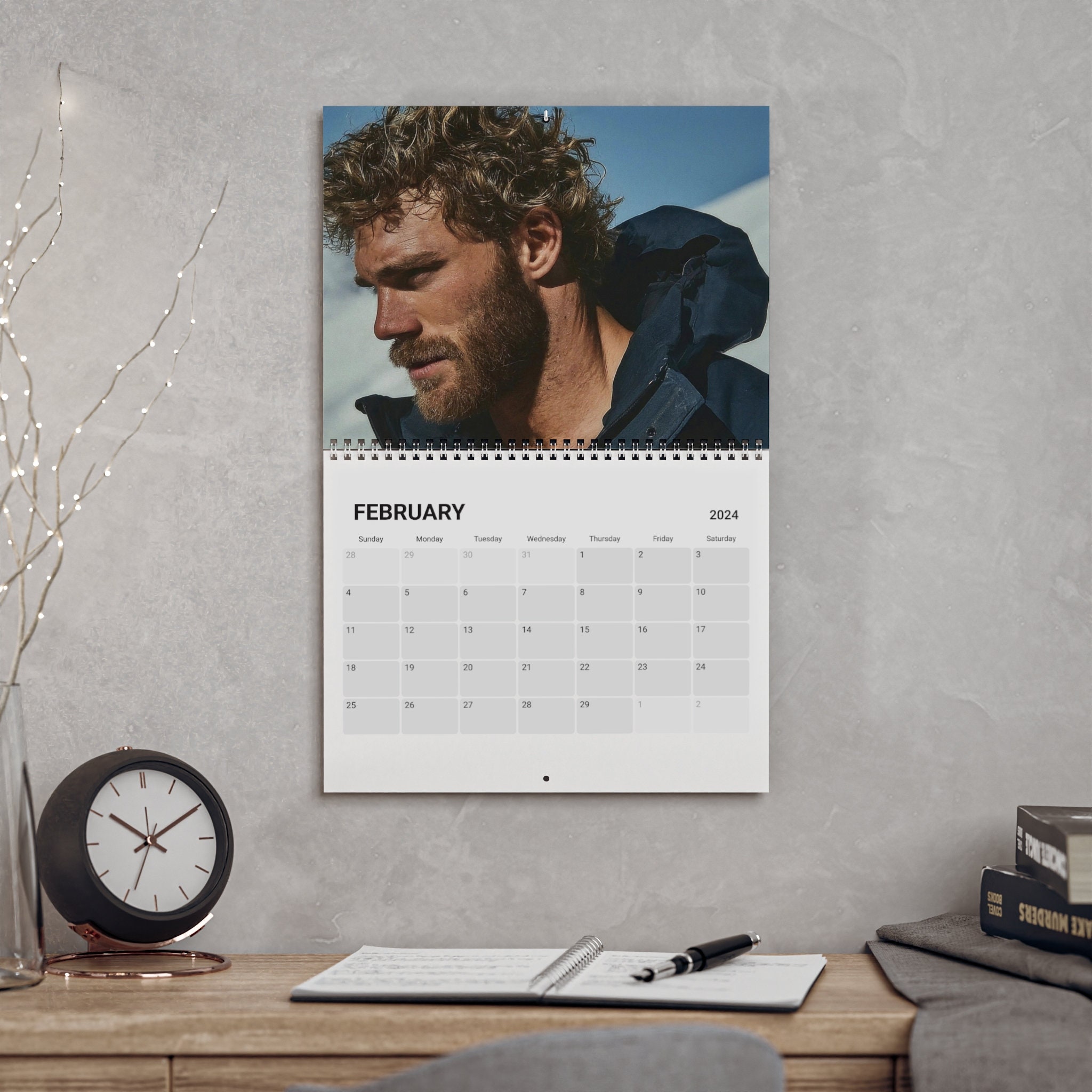 2024 Calendar: Male Frontal Gay Art Print Gift - Etsy