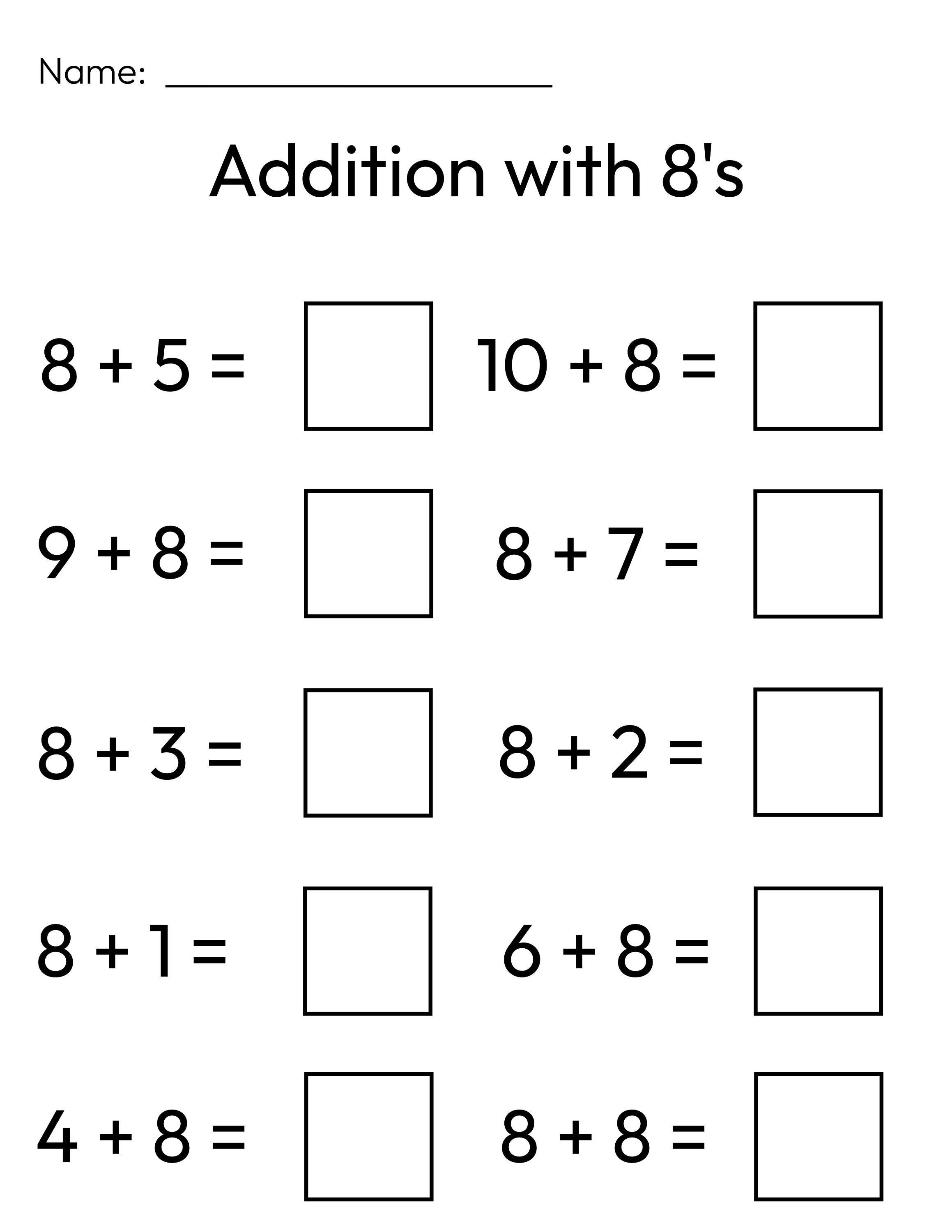 Addition Worksheets 10 Sheets Numbers up to 10 Elementary Teacher ...