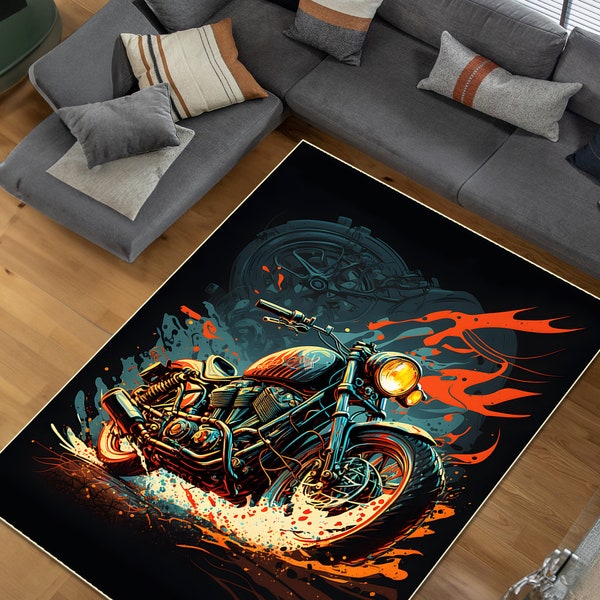 Motorcycle Rug - Etsy