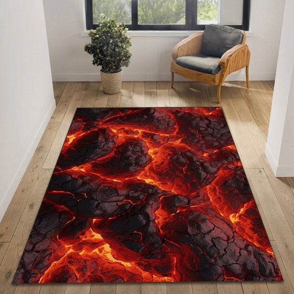 Floor is Lava Rug - Etsy