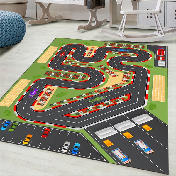 Race Track Rug - Etsy