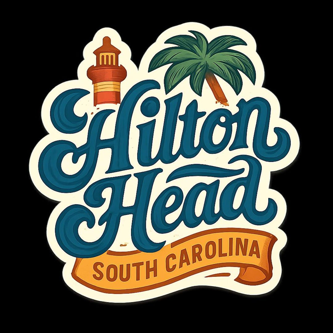 Hilton Head South Carolina Sticker Magnet Travel Souvenir Gift Decor ...