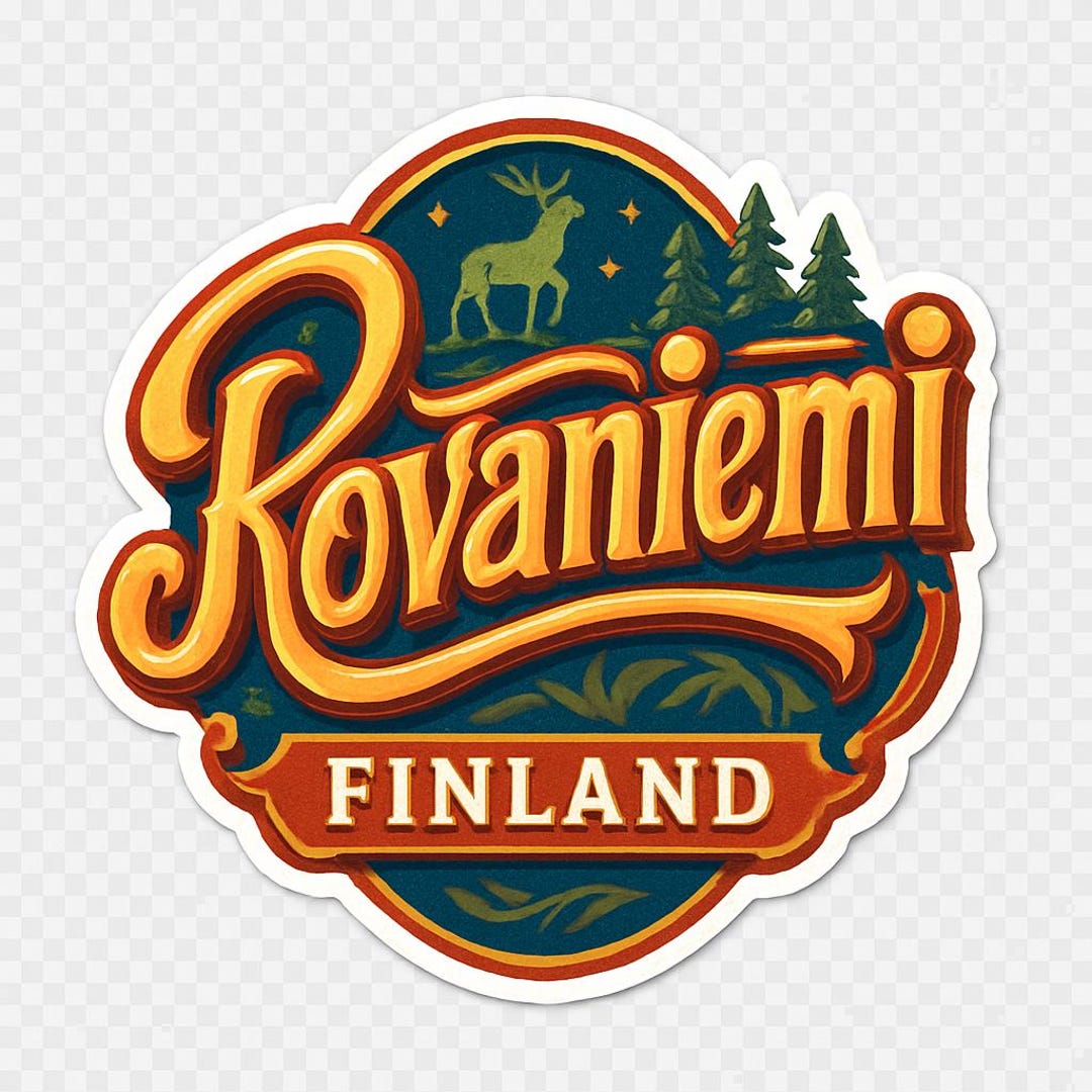 Rovaniemi Finland Sticker Magnet Travel Souvenir Gift Decor Vinyl Die ...