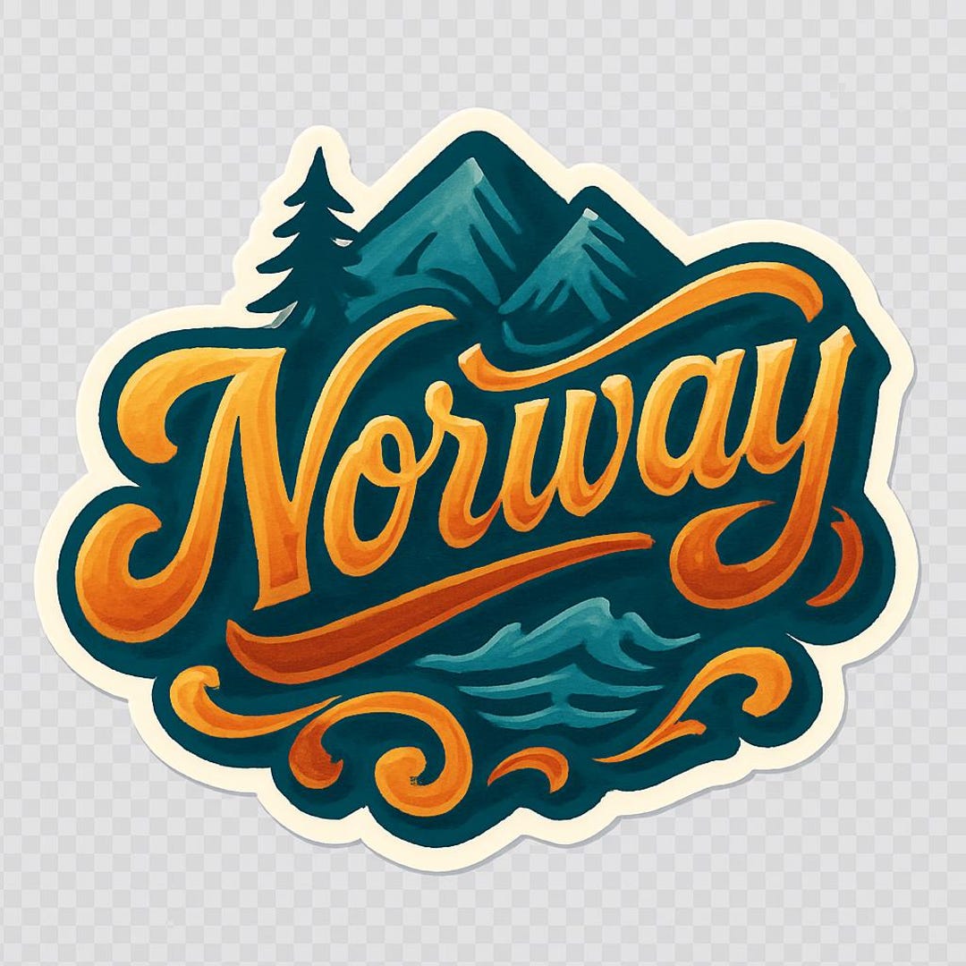 Norway Sticker Magnet Travel Souvenir Gift Decor Vinyl Die Cut - Etsy
