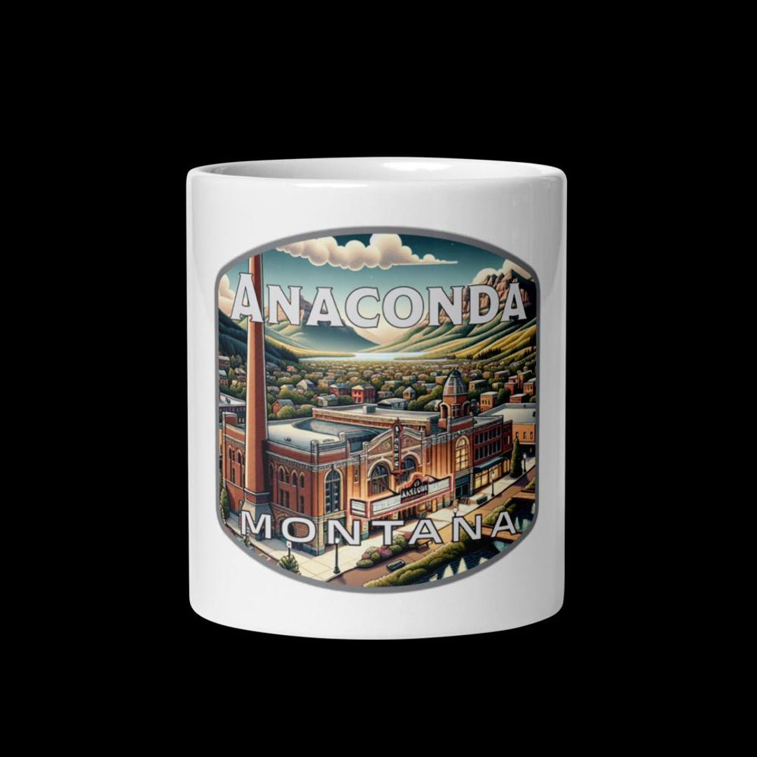 Vintage Anaconda Montana Coffee Mug: City Skyline Souvenir - Etsy