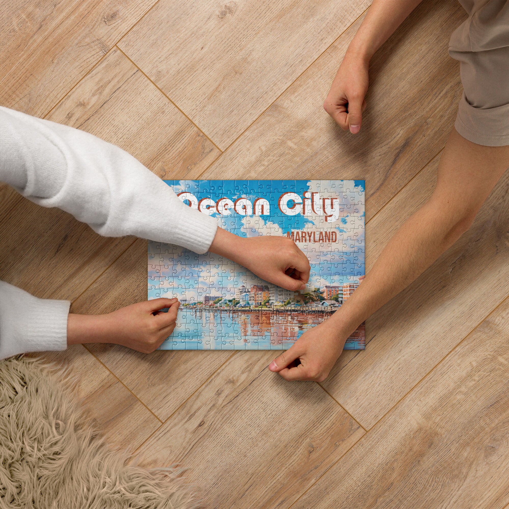 Ocean City Maryland Souvenir Jigsaw Puzzle - Etsy