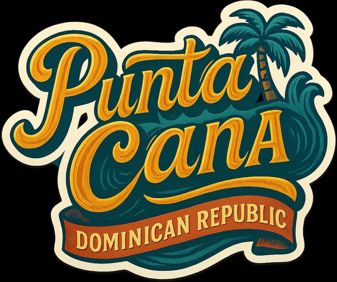 Punta Cana Dominican Republic Fridge Magnet or Kiss-cut Stickers Travel ...