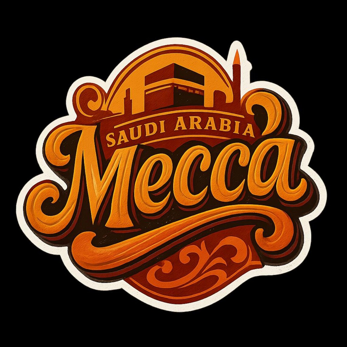 Mecca Saudi Arabia Sticker Magnet Travel Souvenir Gift Decor Vinyl Die ...