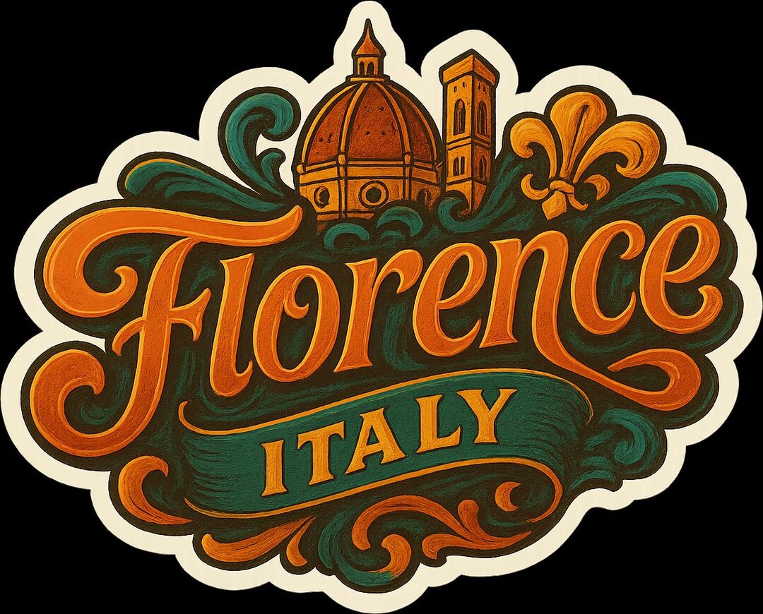 Florence Italy Fridge Magnet or Kiss-cut Stickers Travel Souvenir Gift ...