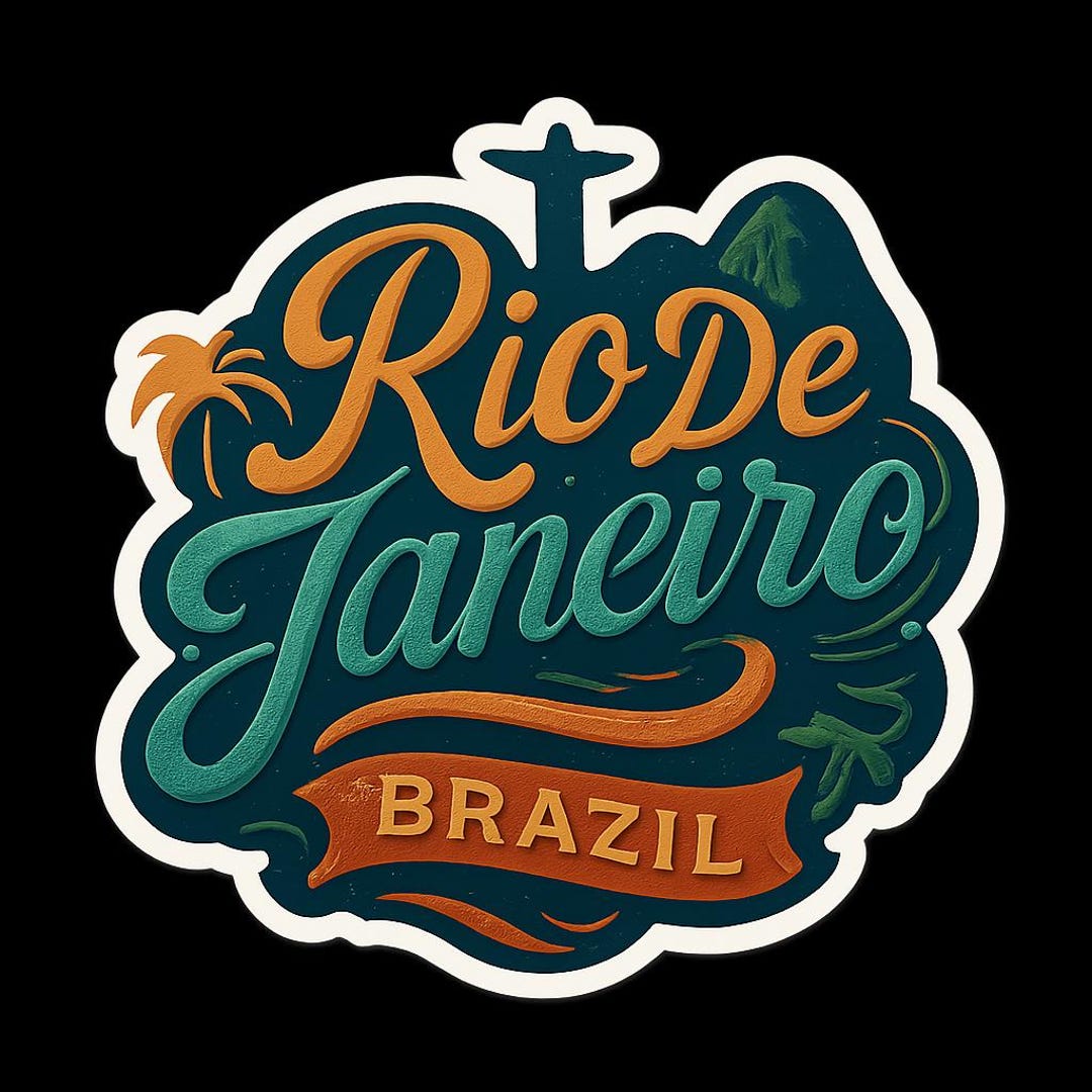Rio De Janeiro Brazil Sticker Magnet Travel Souvenir Gift Decor Vinyl ...