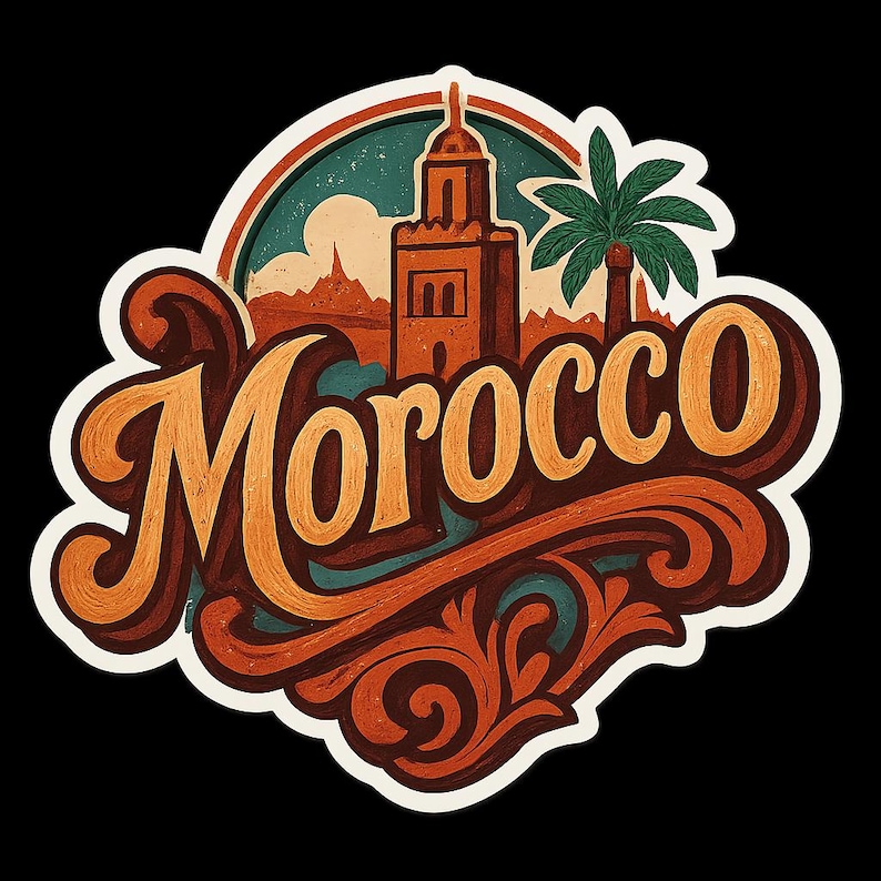 Morocco Sticker Magnet Travel Souvenir Gift Decor Vinyl Die Cut - Etsy