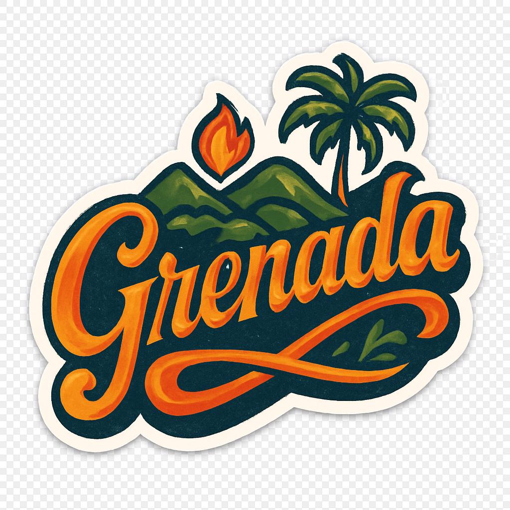 Grenada Sticker Magnet Travel Souvenir Gift Decor Vinyl Die Cut - Etsy