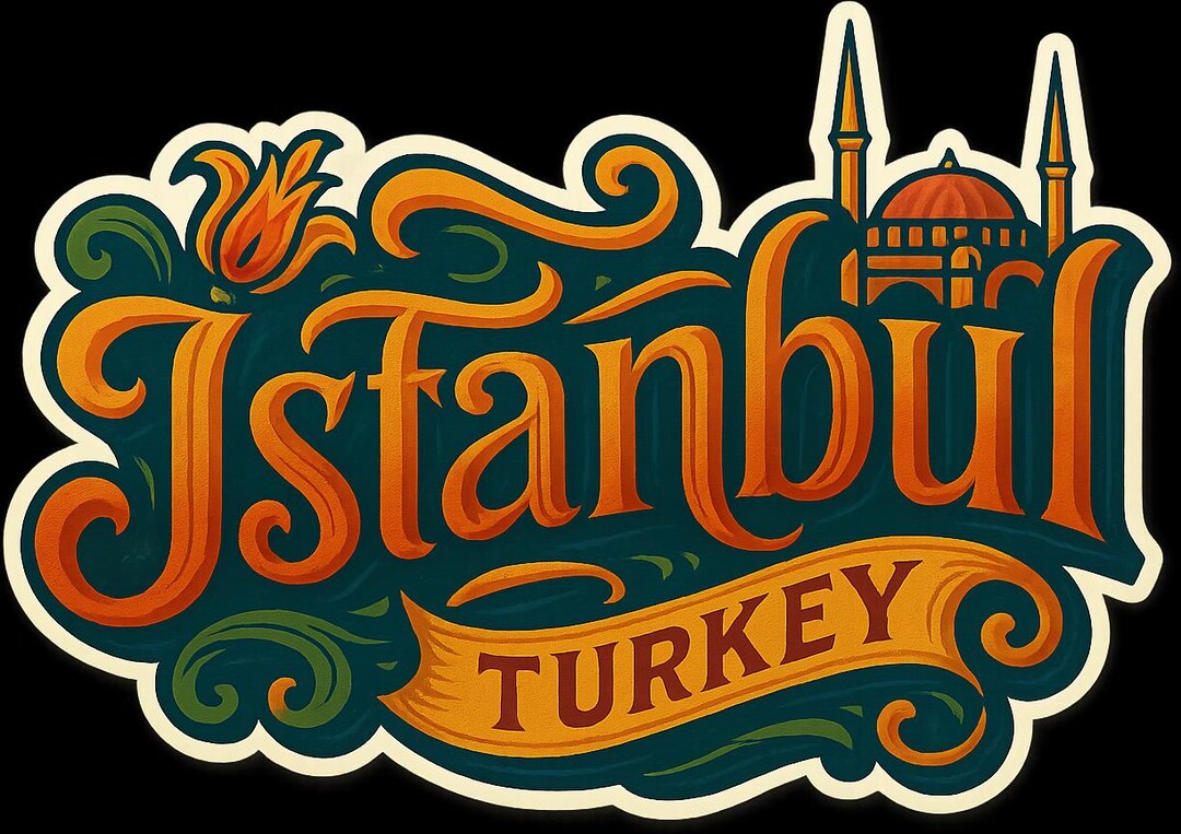 Istanbul Turkey Fridge Magnet or Kiss-cut Stickers Travel Souvenir Gift ...