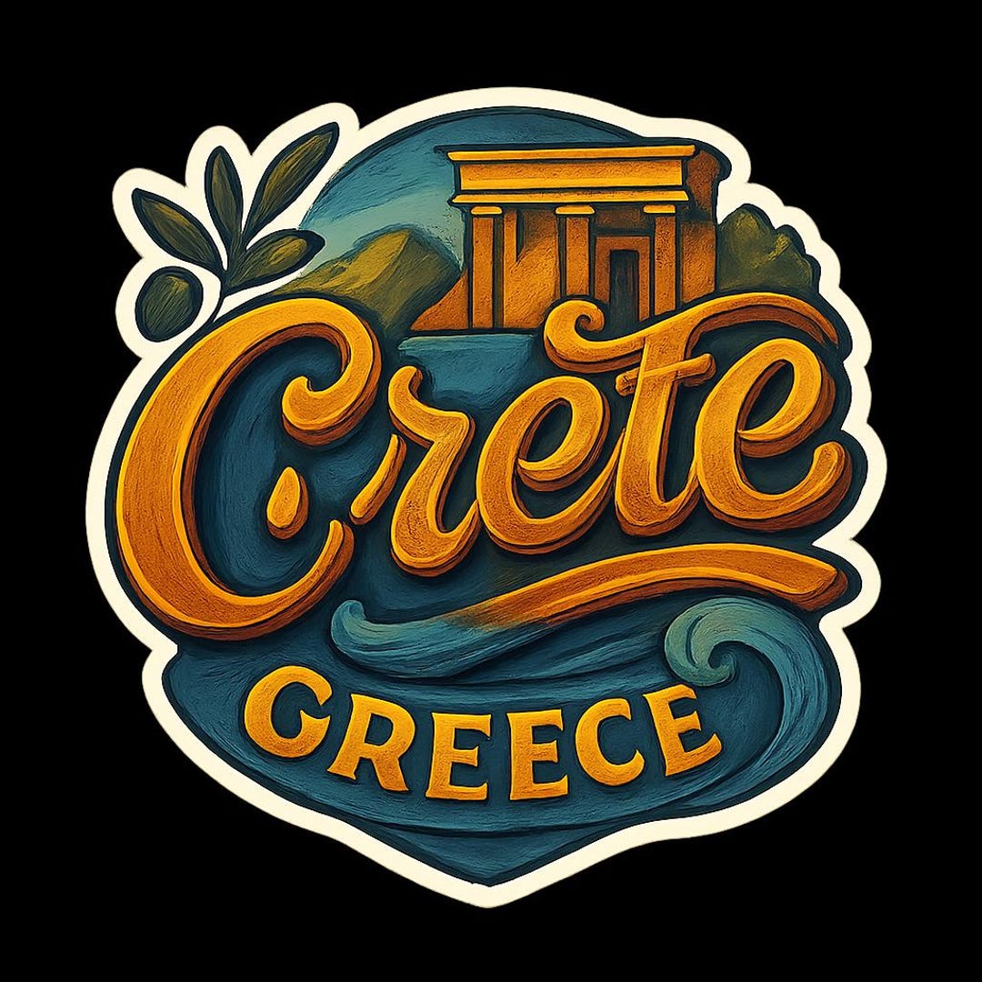 Crete Greece Sticker Magnet Travel Souvenir Gift Decor Vinyl Die Cut - Etsy