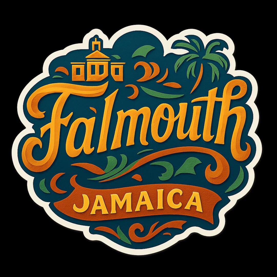 Falmouth Jamaica Sticker Magnet Travel Souvenir Gift Decor Vinyl Die ...