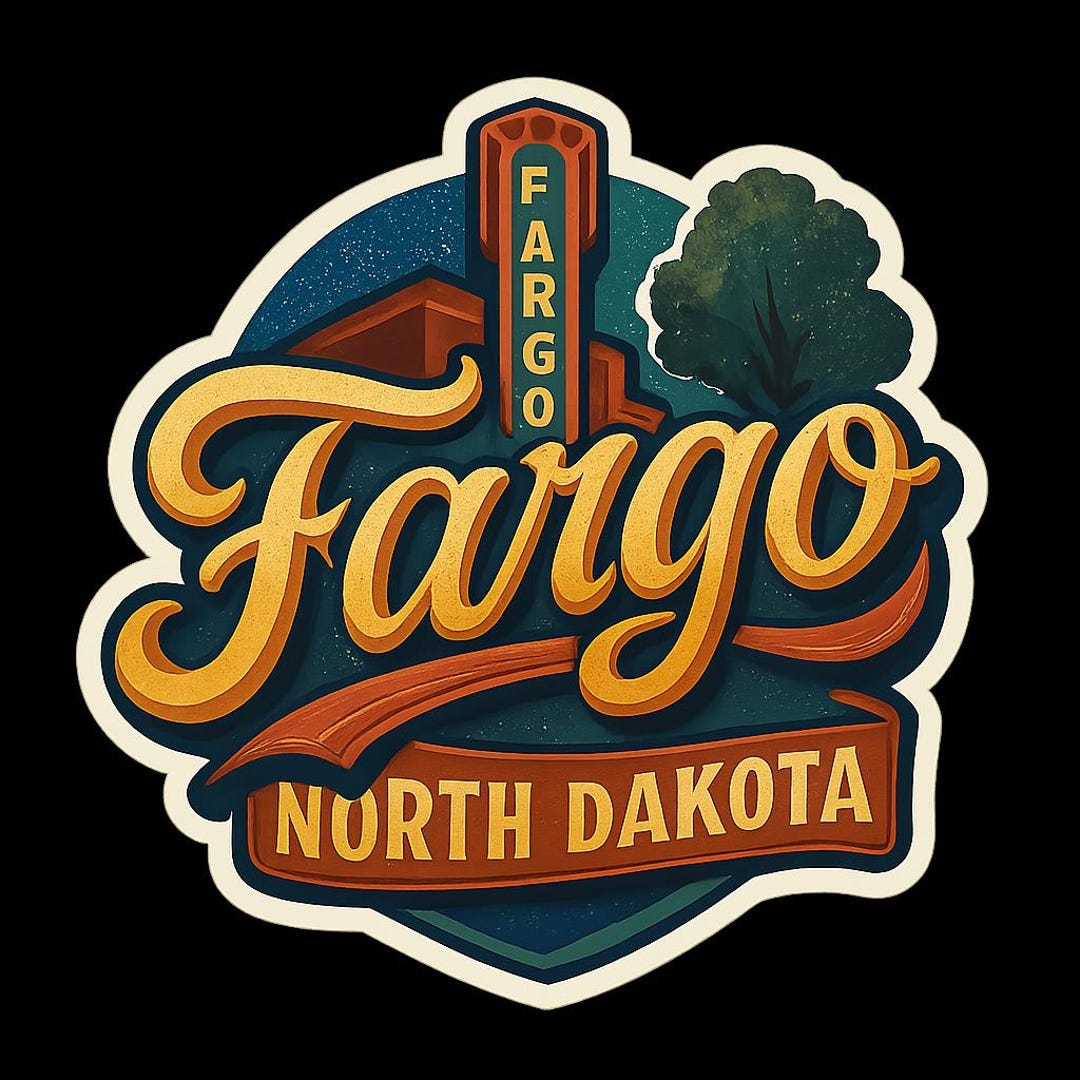 Fargo North Dakota Sticker Magnet Travel Souvenir Gift Decor Vinyl Die ...